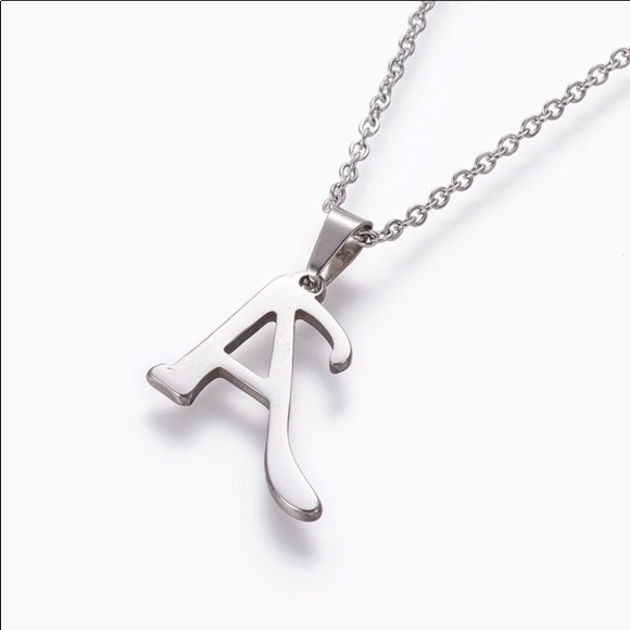 Jewelry | Letter A Pendant Necklace And Earrings Set | Poshmark